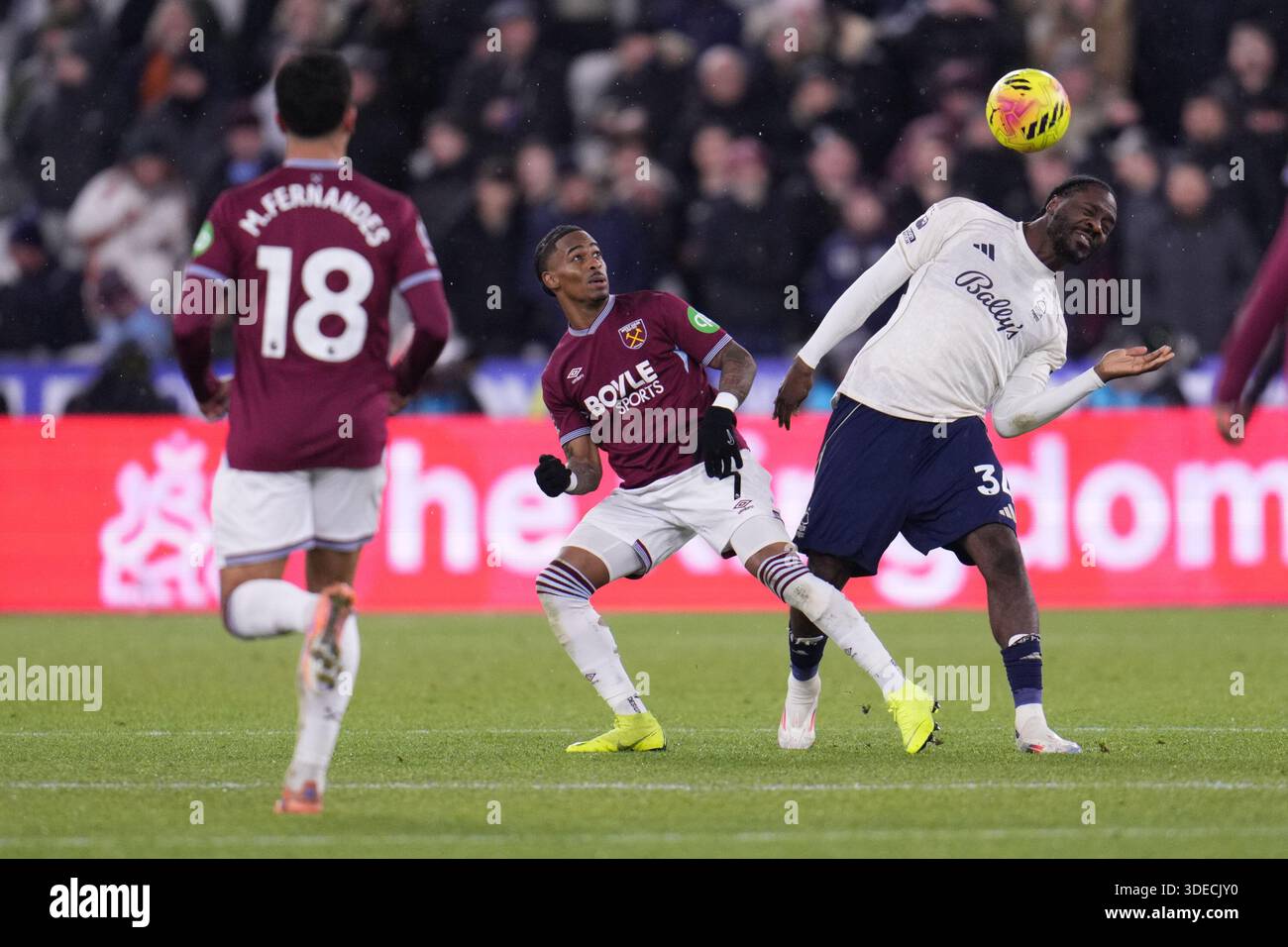 during the Premier League match West Ham United vs Nottingham Forest at ...