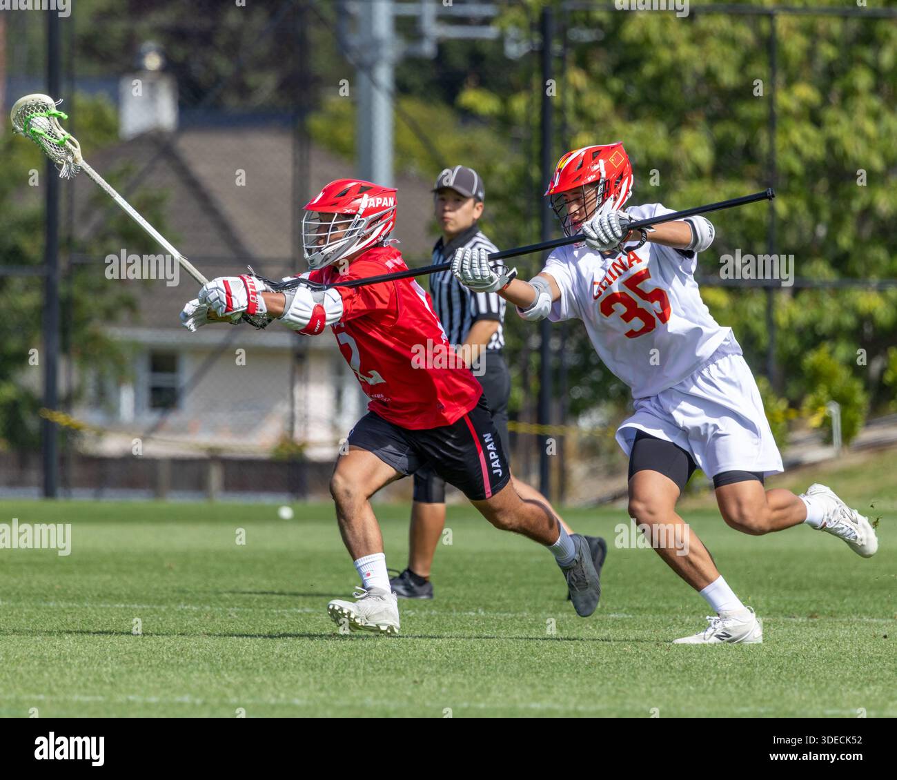 Haiyang Mao (35, China) pursues Okamoto Neo (12, Japan). Japan v China ...