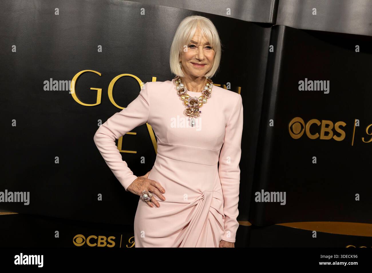 Helen Mirren attends the arrivals of Golden Eve: The Golden Globes ...