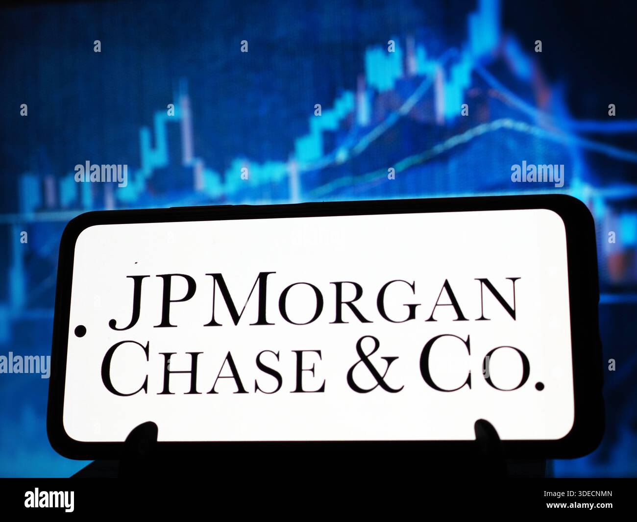In this photo illustration, JPMorgan Chase & Co. logo seen displayed on ...