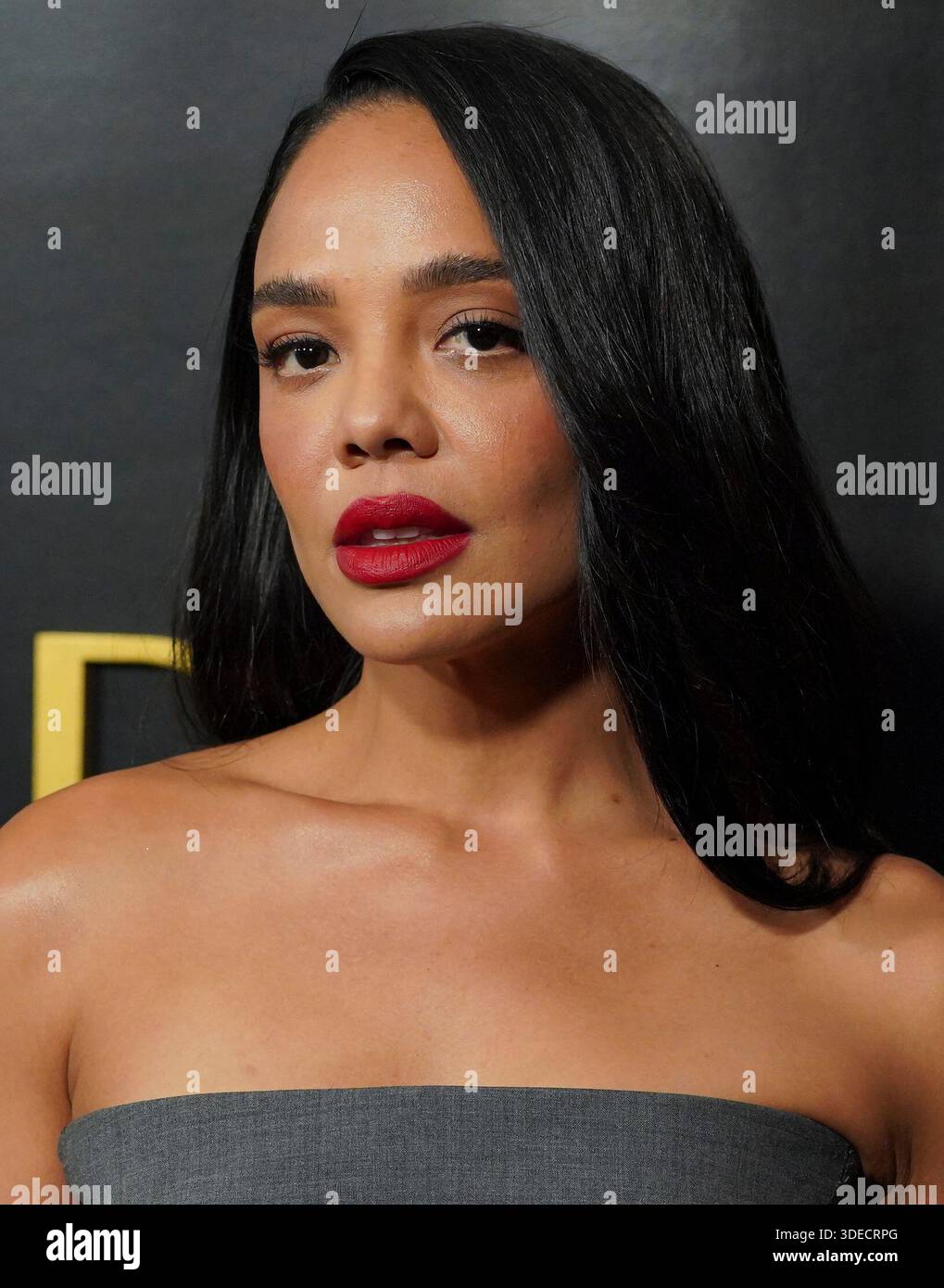 Tessa Thompson arrives at the Golden Globes Golden Eve on Tuesday, Jan ...