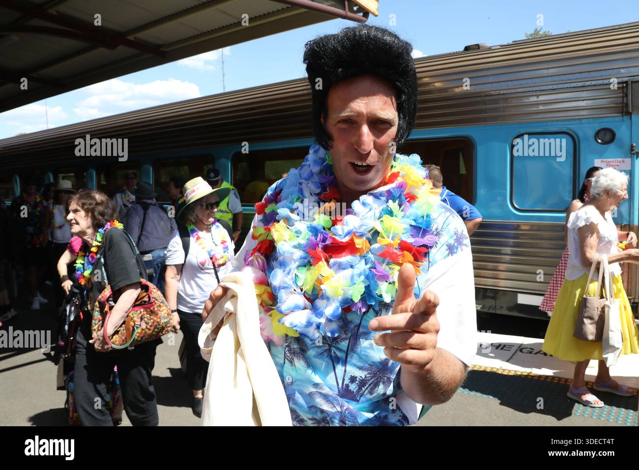 Parkes, NSW, Australia. 7th January 2026. The Elvis Express train from ...