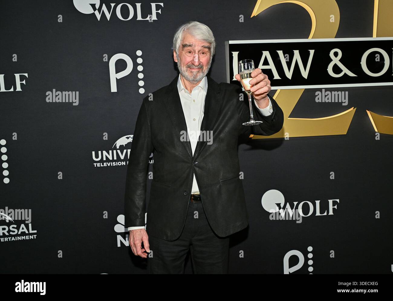 Sam Waterston attends the "Law & Order" 25th anniversary celebration at ...