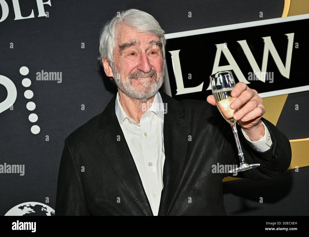 Sam Waterston attends the "Law & Order" 25th anniversary celebration at ...