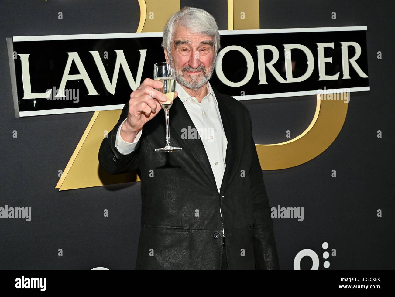 Sam Waterston attends the "Law & Order" 25th anniversary celebration at ...