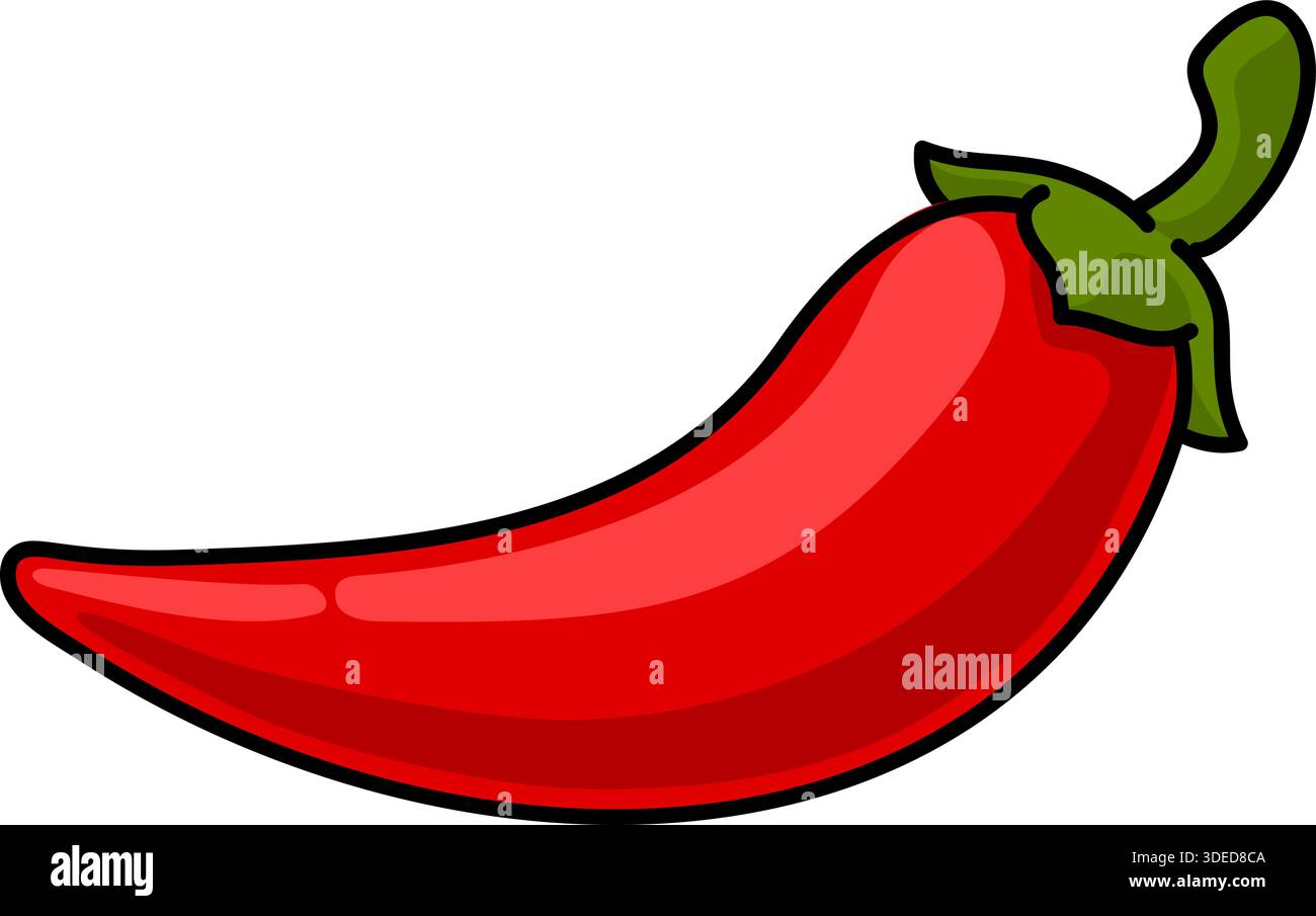 Spicy chili pepper icons Cut Out Stock Images & Pictures - Alamy