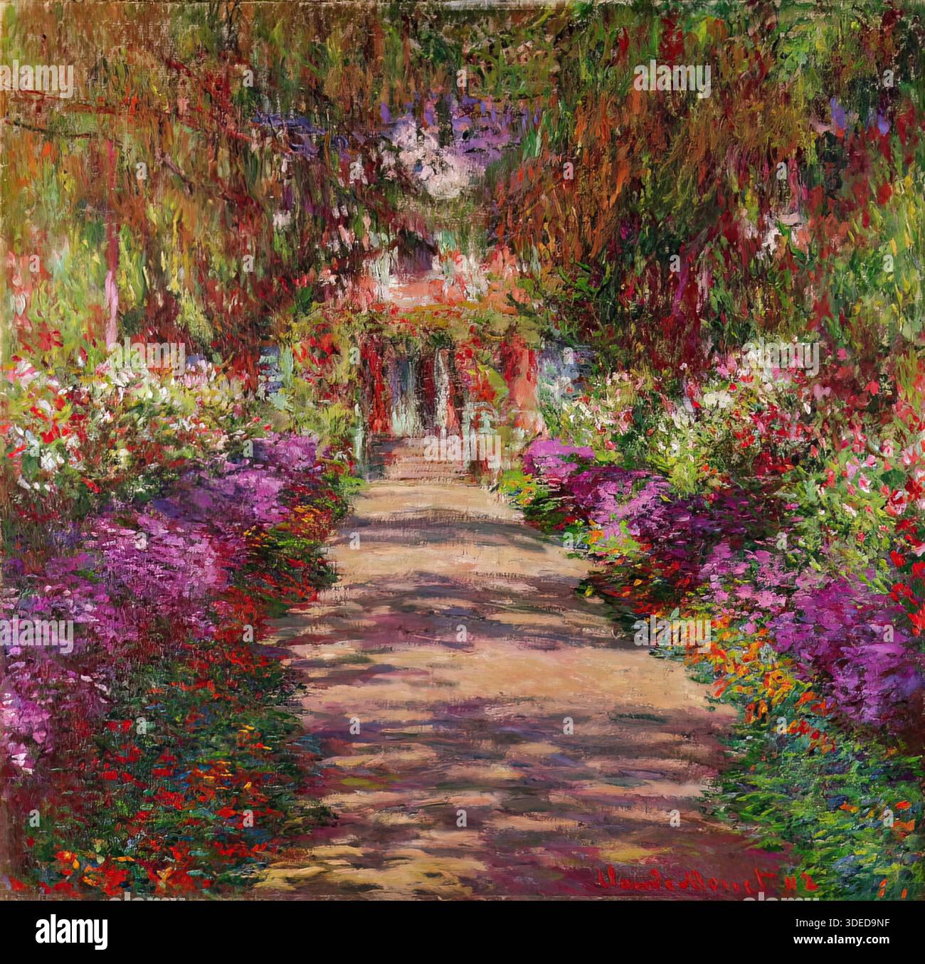 Scene in japanese garden Stock Vector Images - Alamy