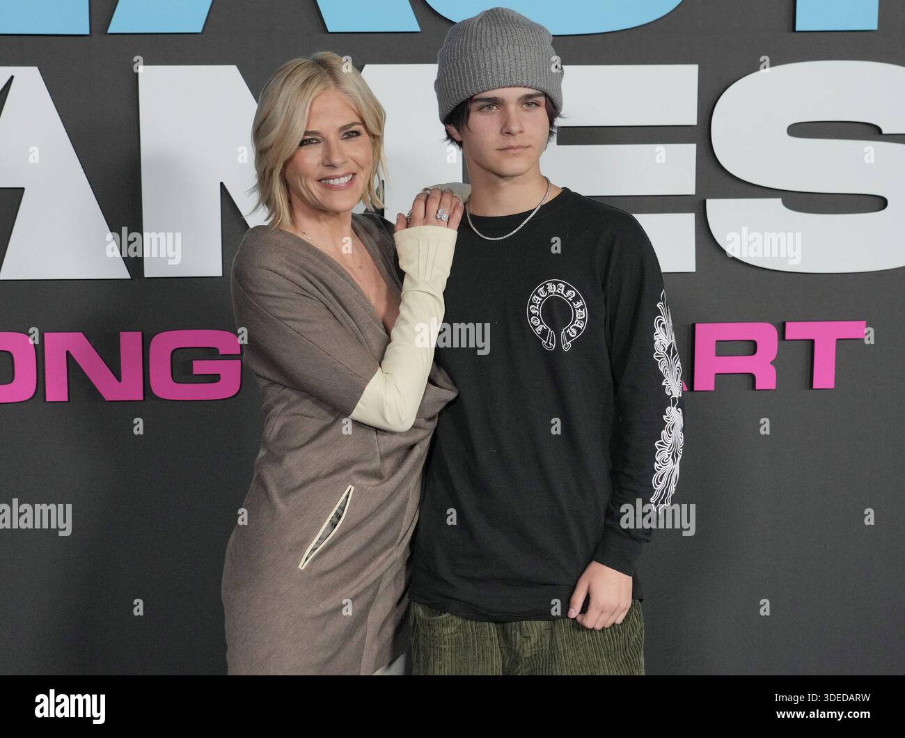 (L-R) Selma Blair and Arthur Saint Bleick at the BEAST GAMES Season 2 ...