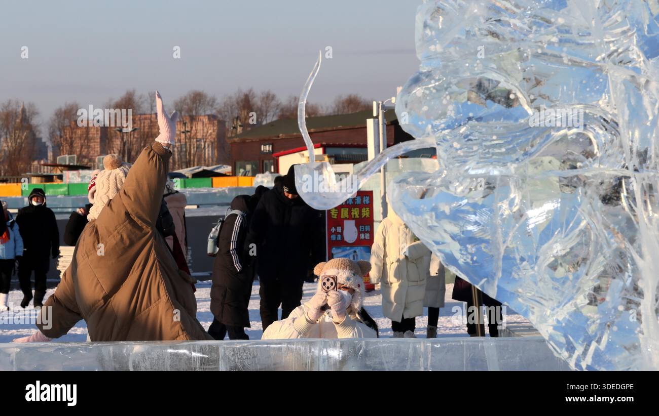 Artists from 12 countries showcase their ice sculptures at the 37th ...