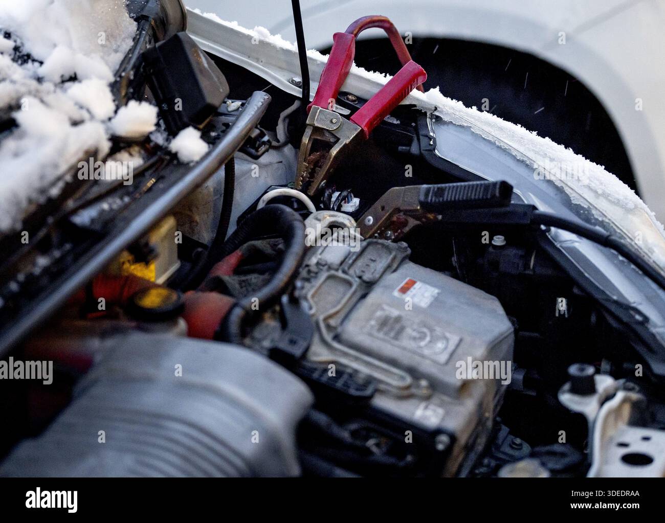 BEVERWIJK - An ANWB roadside assistance worker attends to a breakdown ...