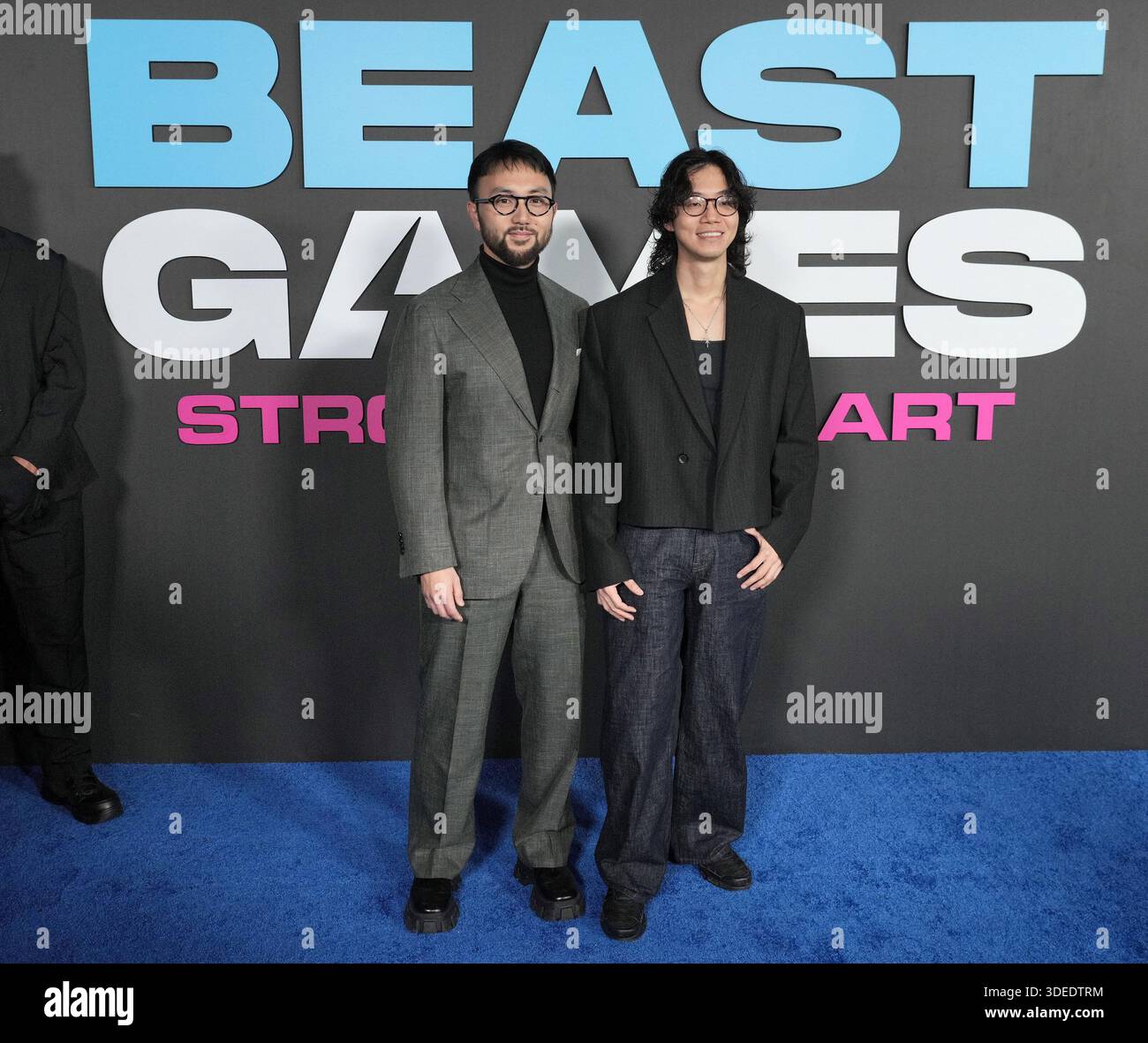(L-R) Will Kim and Eric Wei at the BEAST GAMES Season 2 Premiere held ...
