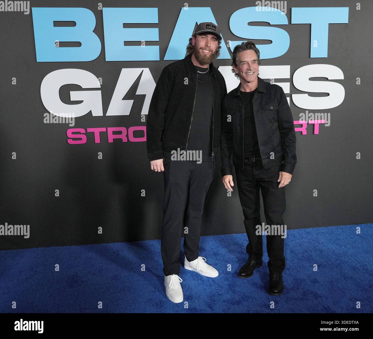 (L-R) Tyler Conklin and Jeff Probst at the BEAST GAMES Season 2 ...