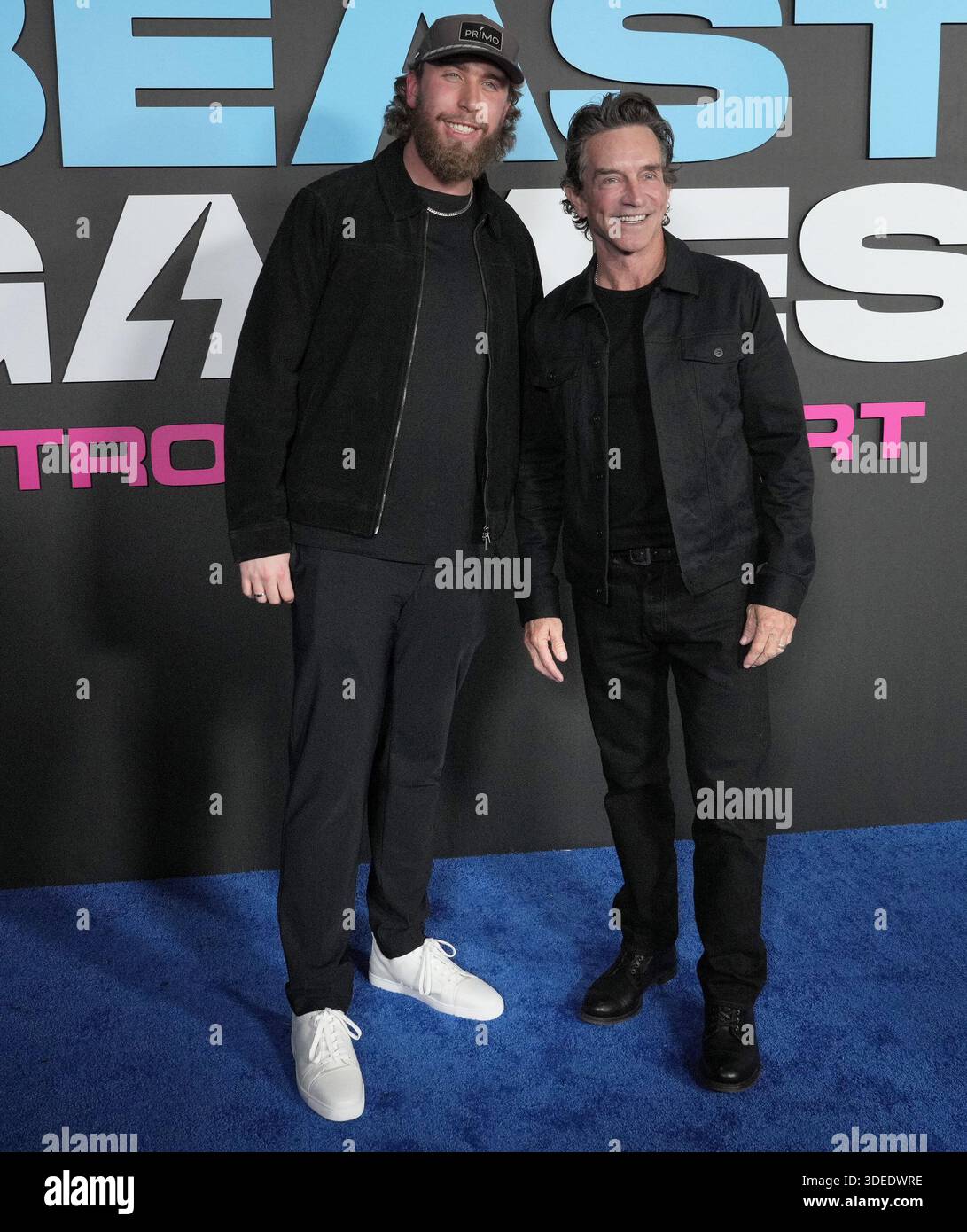 (L-R) Tyler Conklin and Jeff Probst at the BEAST GAMES Season 2 ...
