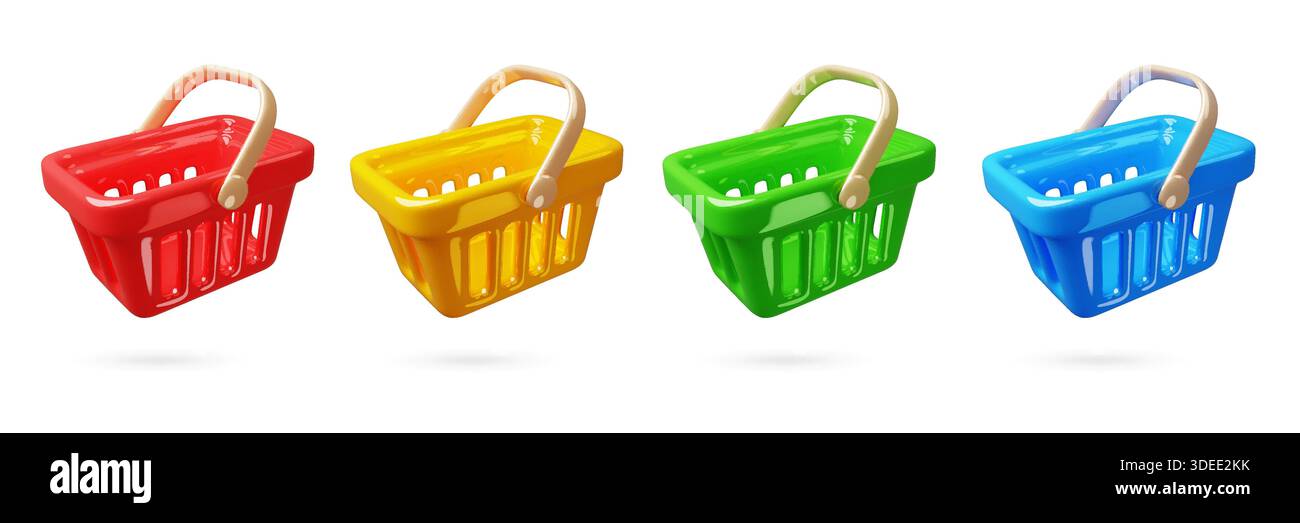 Cartoon 3d shopping carts hi-res stock photography and images - Alamy