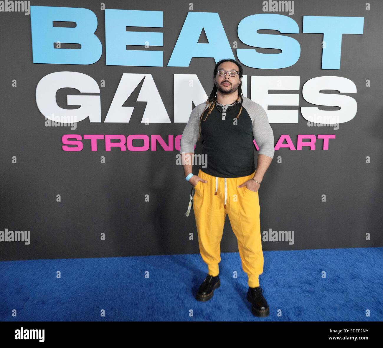 DJ Welch at the BEAST GAMES Season 2 Premiere held at the Academy ...