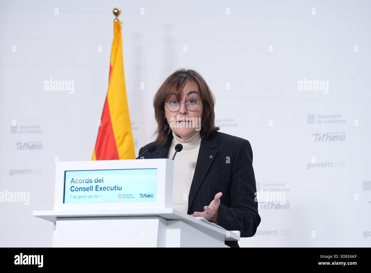 The councilor and spokesperson of the Government, Sílvia Paneque ...