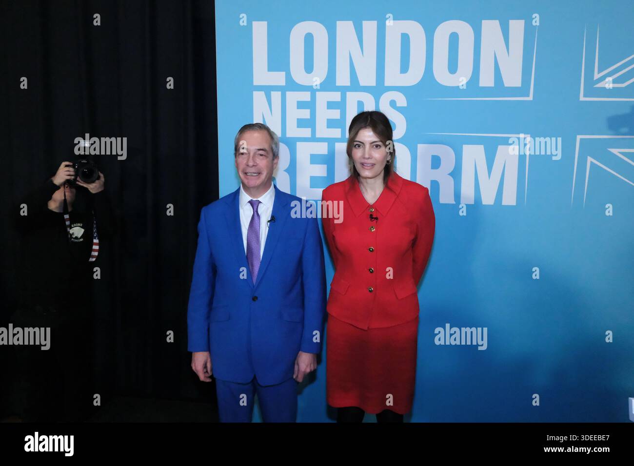 London, UK. 7th Jan 2026. Reform Party UK press conference, Laila ...