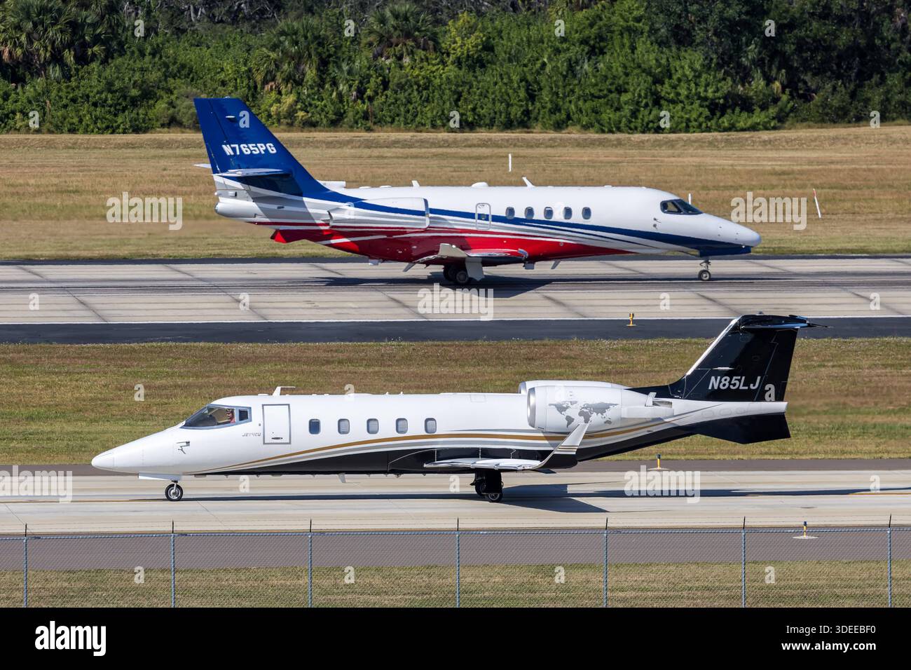 Bombardier Learjet und Cessna Citation Latitude Privatjet Flugzeuge ...