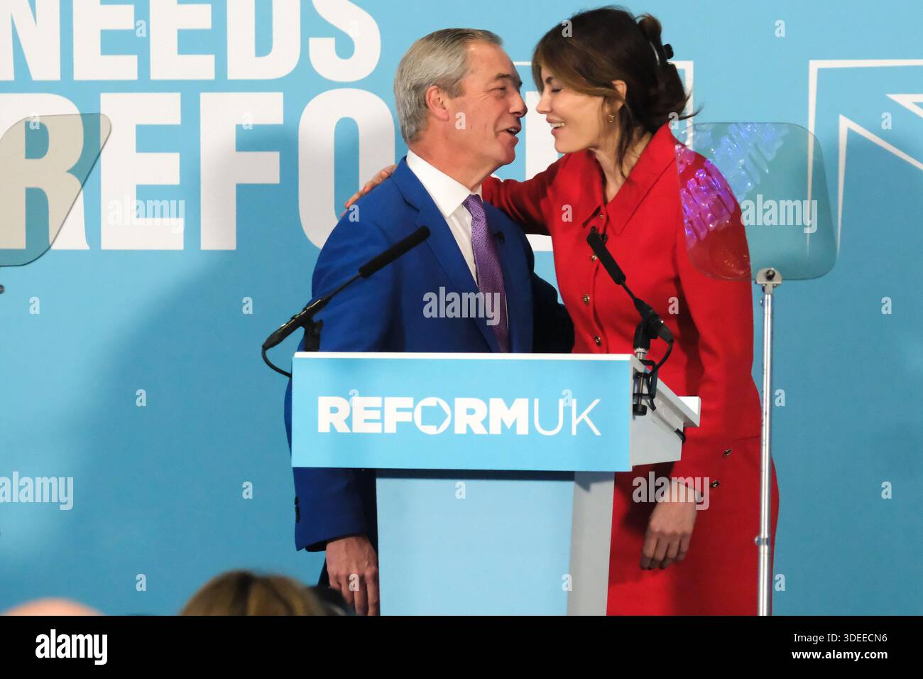 London, UK. 7th Jan 2026. Reform Party UK press conference, Laila ...