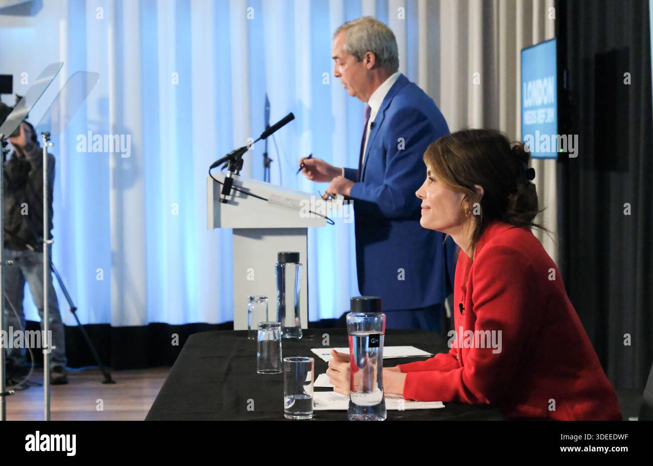London, UK. 7th Jan 2026. Reform Party UK press conference, Laila ...