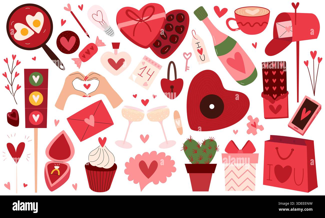 Valentines day candy on Stock Vector Images - Alamy