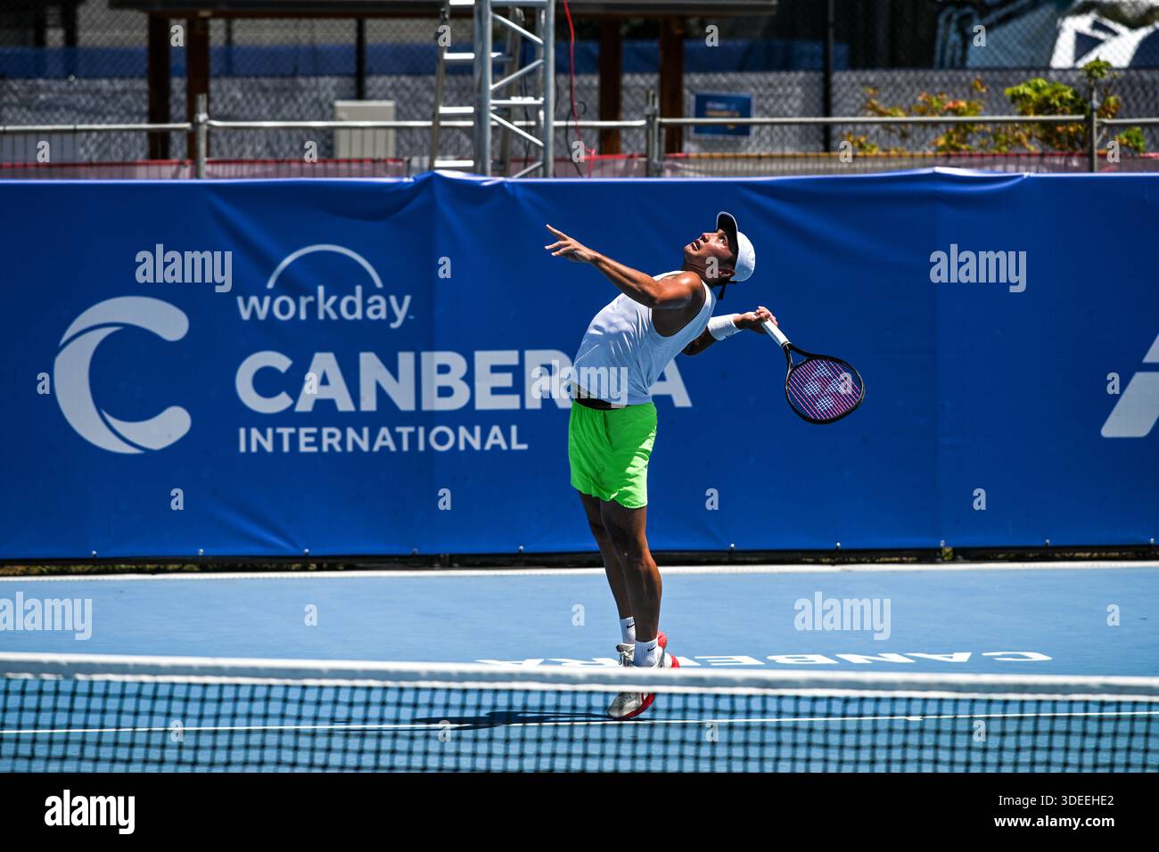 Canberra, Australia. 7 January 2026, James McCabe during the Canberra ...