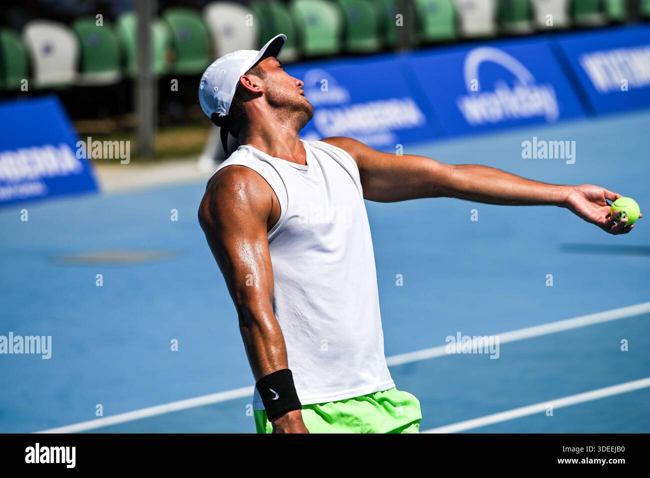 Canberra, Australia. 7 January 2026, James McCabe during the Canberra ...