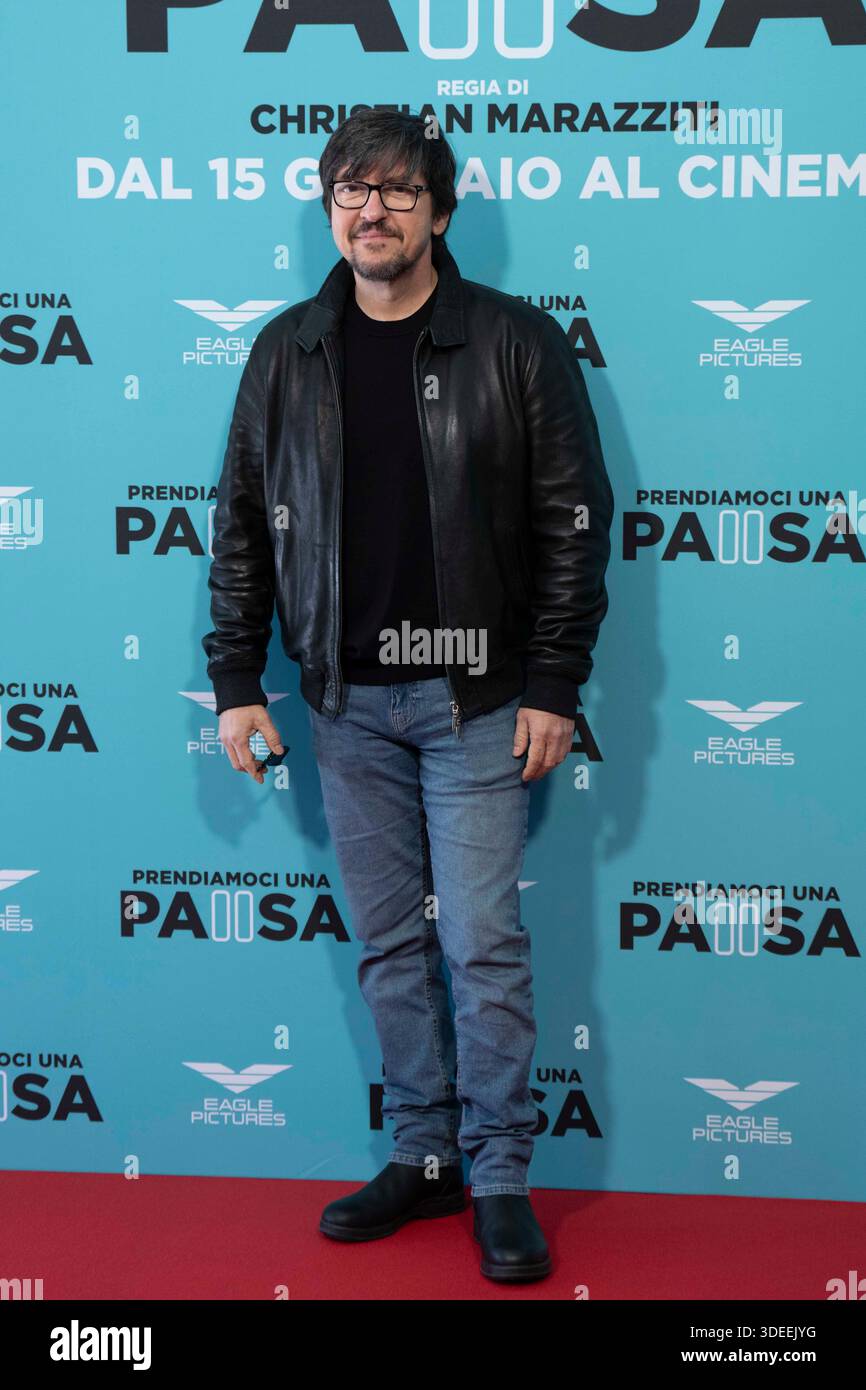 Rome, Italy, January 7, 2026 - Ricky Memphis attends at photocall for ...