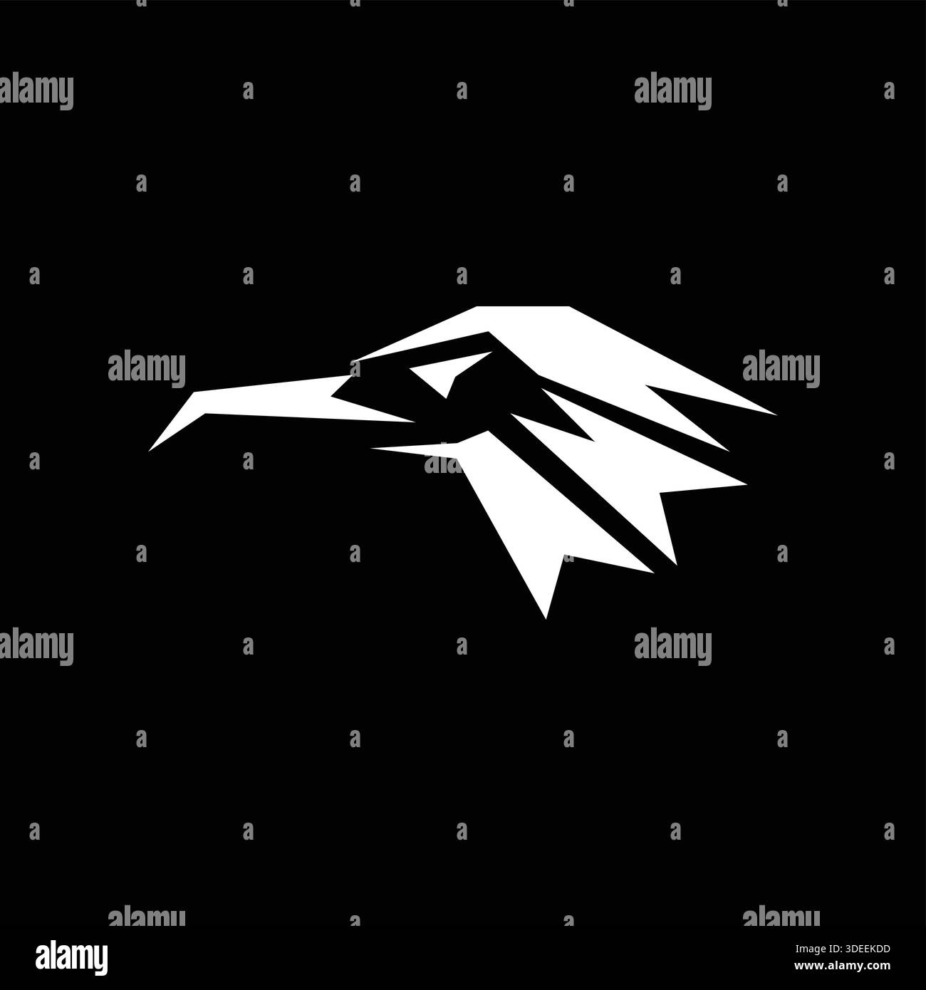 Abstract Geometric Eagle Falcon Hawk Head Logo Vector Stock Vector ...