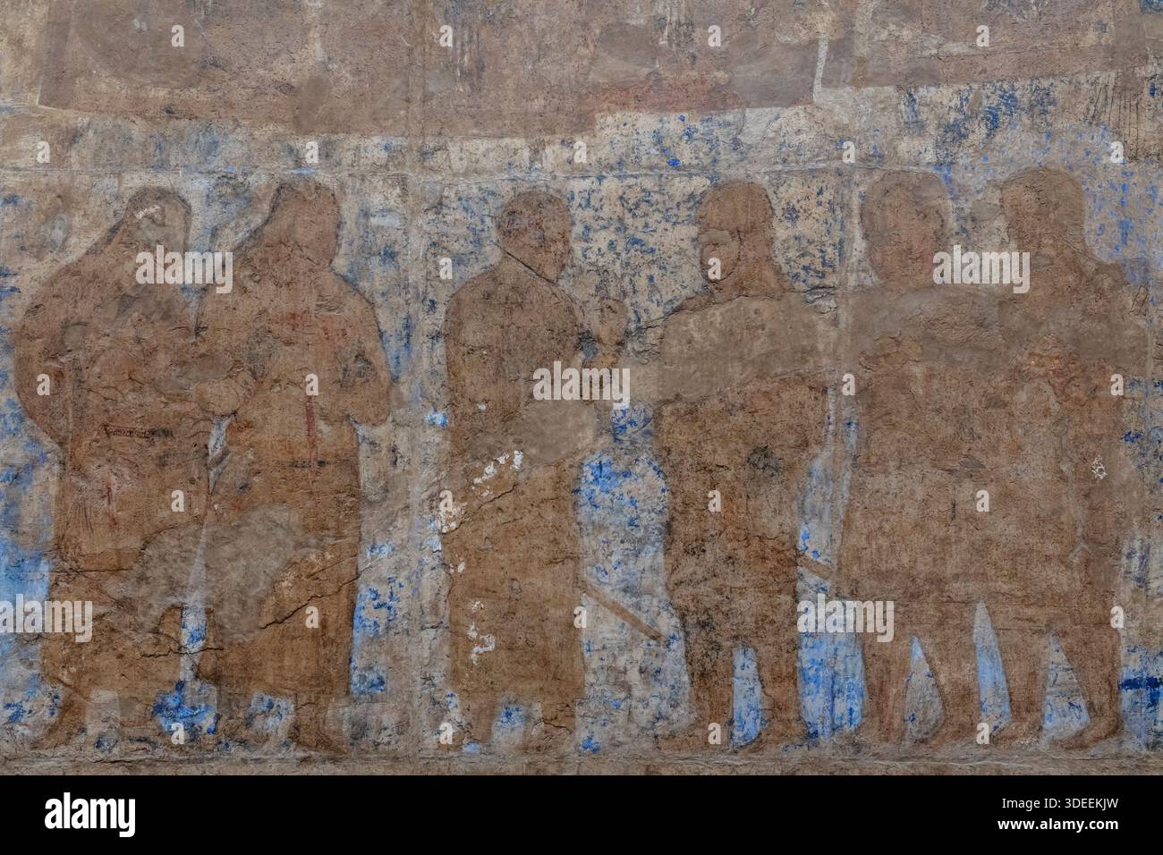 Fresco painting, 7th century, Afrasiab Museum of Samarkand, Samarkand ...