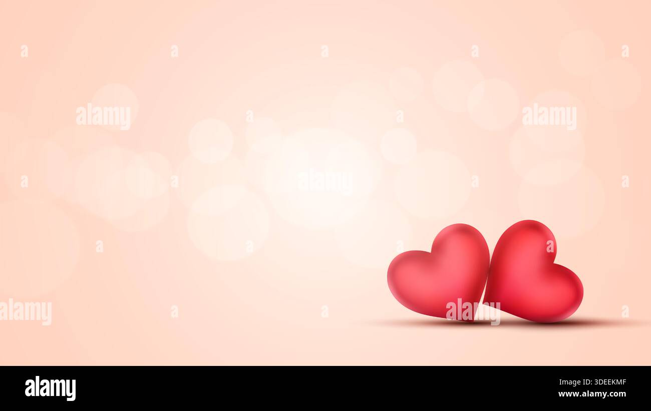 Happy Valentine's day card hearts vector background. Valentine's day ...