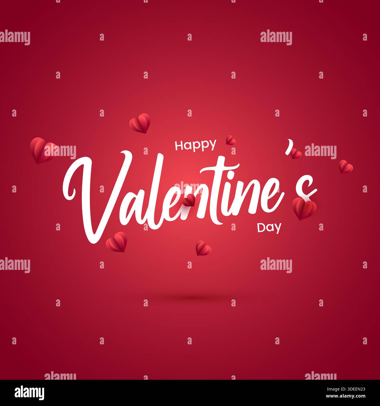 Happy Valentine's day card hearts vector background. Valentine's day ...
