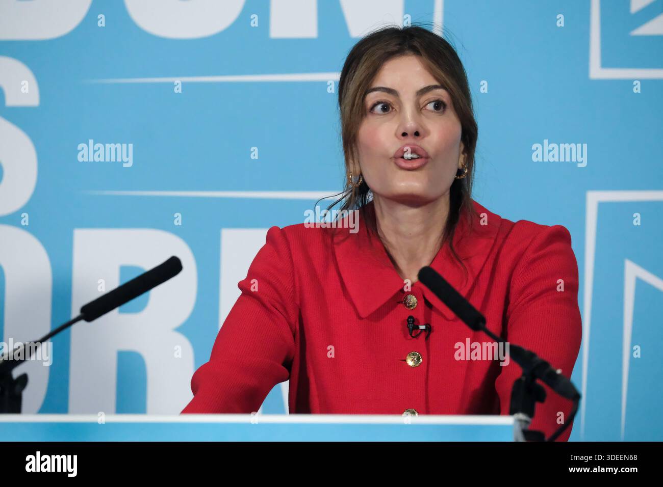London, UK. 7th Jan 2026. Reform Party UK press conference, Laila ...