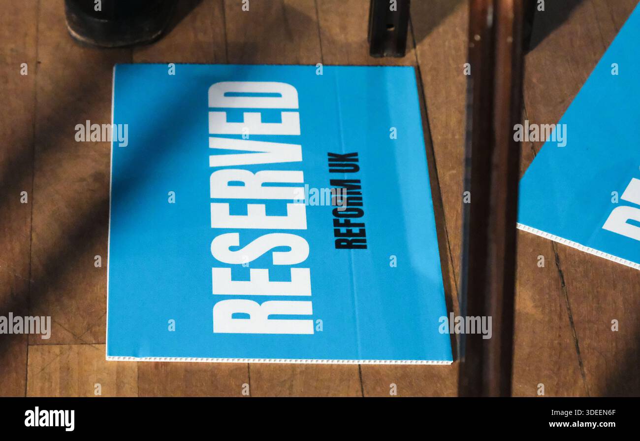 London, UK. 7th Jan 2026. Reform Party UK press conference, Laila ...