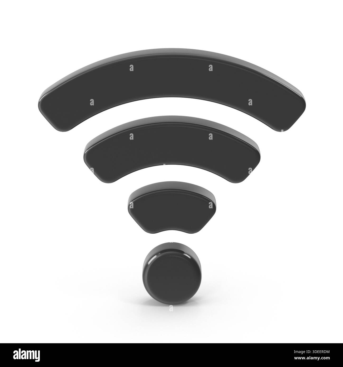 Wireless internet black icon Black and White Stock Photos & Images - Alamy