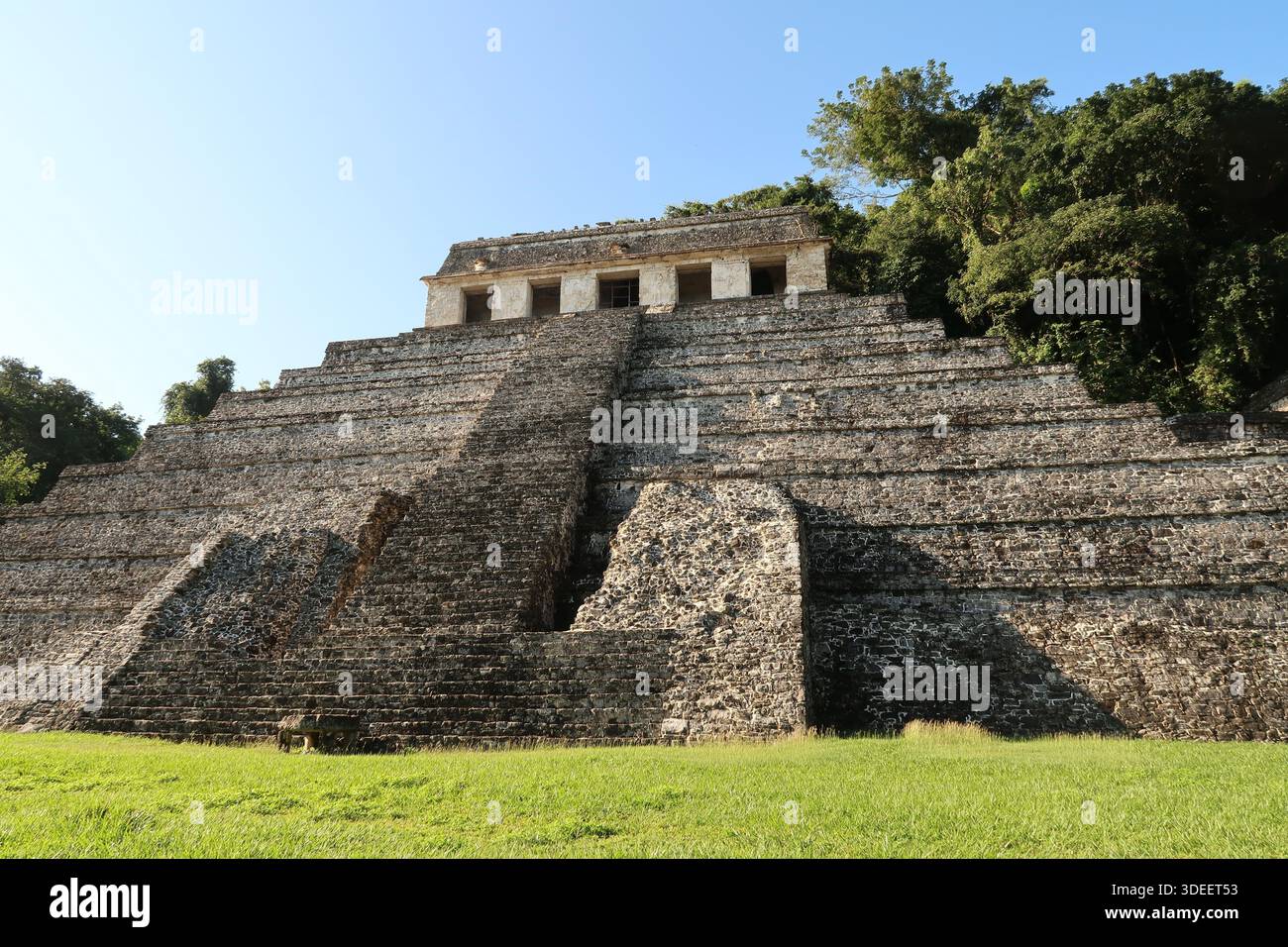 The Temple of the Inscriptions/Templo de las Inscripciones in the early ...