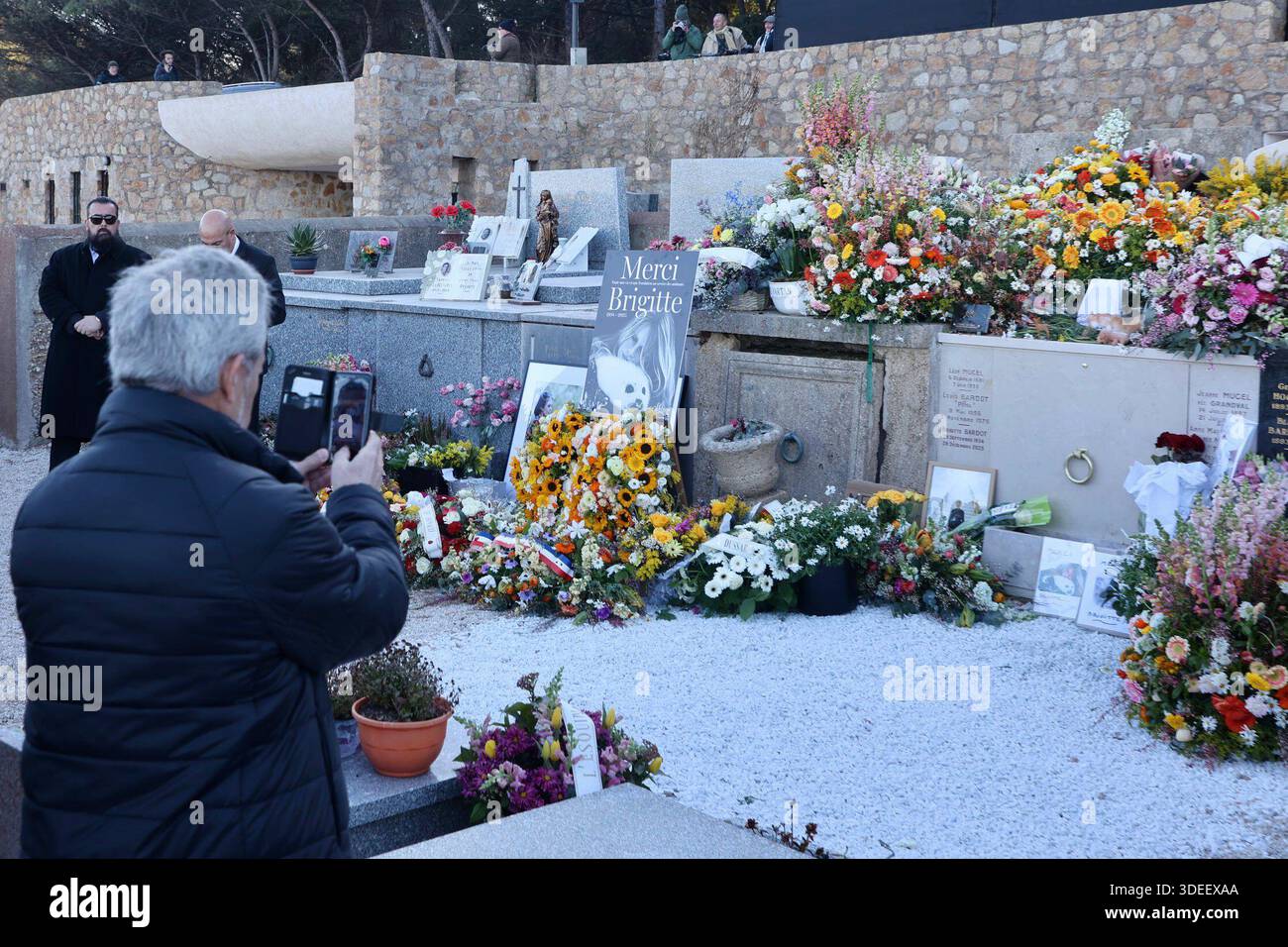 ©CYRIL HIELY/MAXPPP - 7/1/2026 OBSEQUES DE BRIGITTE BARDOT A SAINT ...