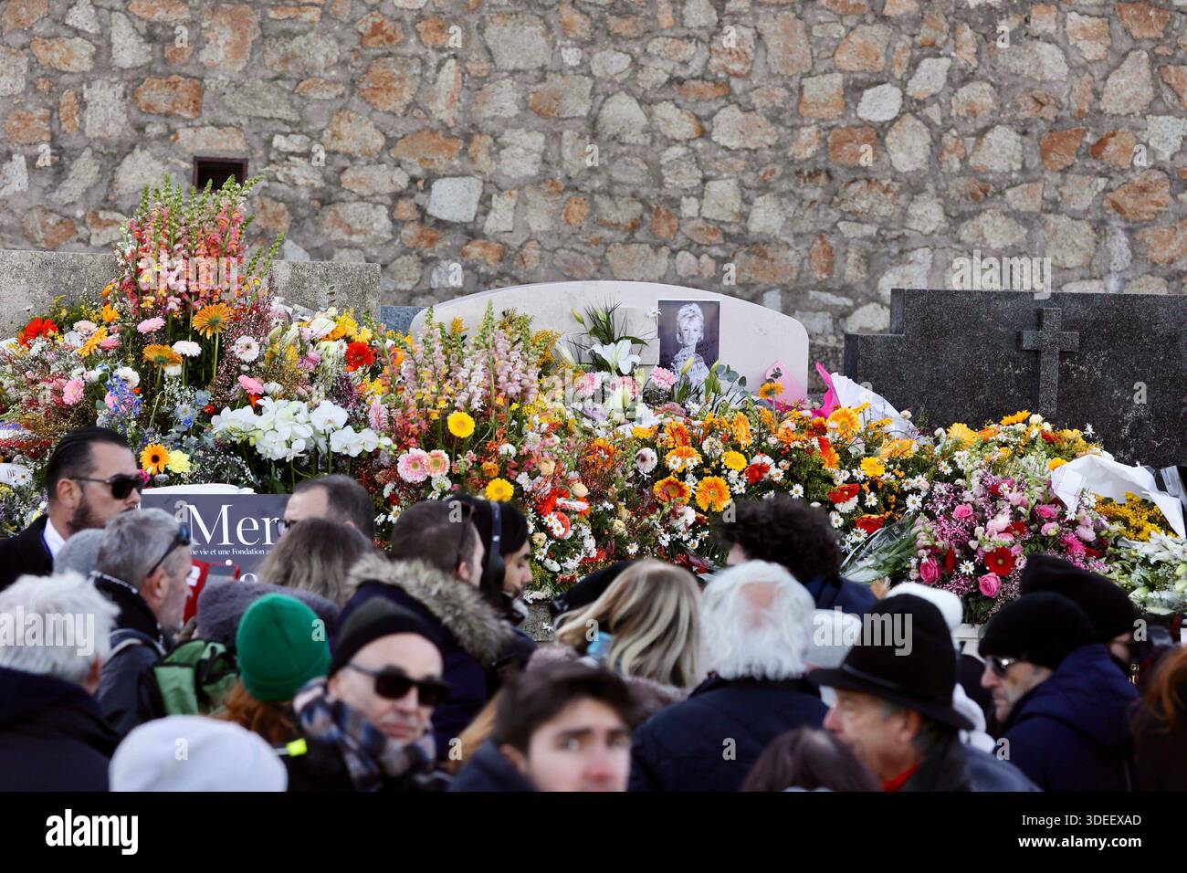 ©CYRIL HIELY/MAXPPP - 7/1/2026 OBSEQUES DE BRIGITTE BARDOT A SAINT ...
