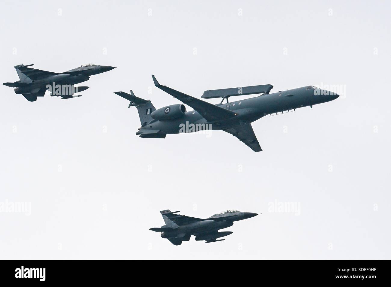 October 23, 2025, Thessaloniki, Greece: A Greek Air Force EMB-145 AEW&C ...
