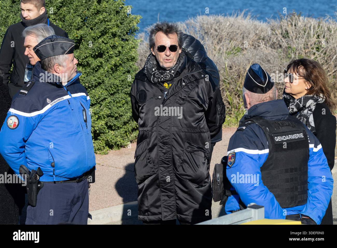 Jean-Luc Reichmann during public tribute to Brigitte Bardot at the Pré ...