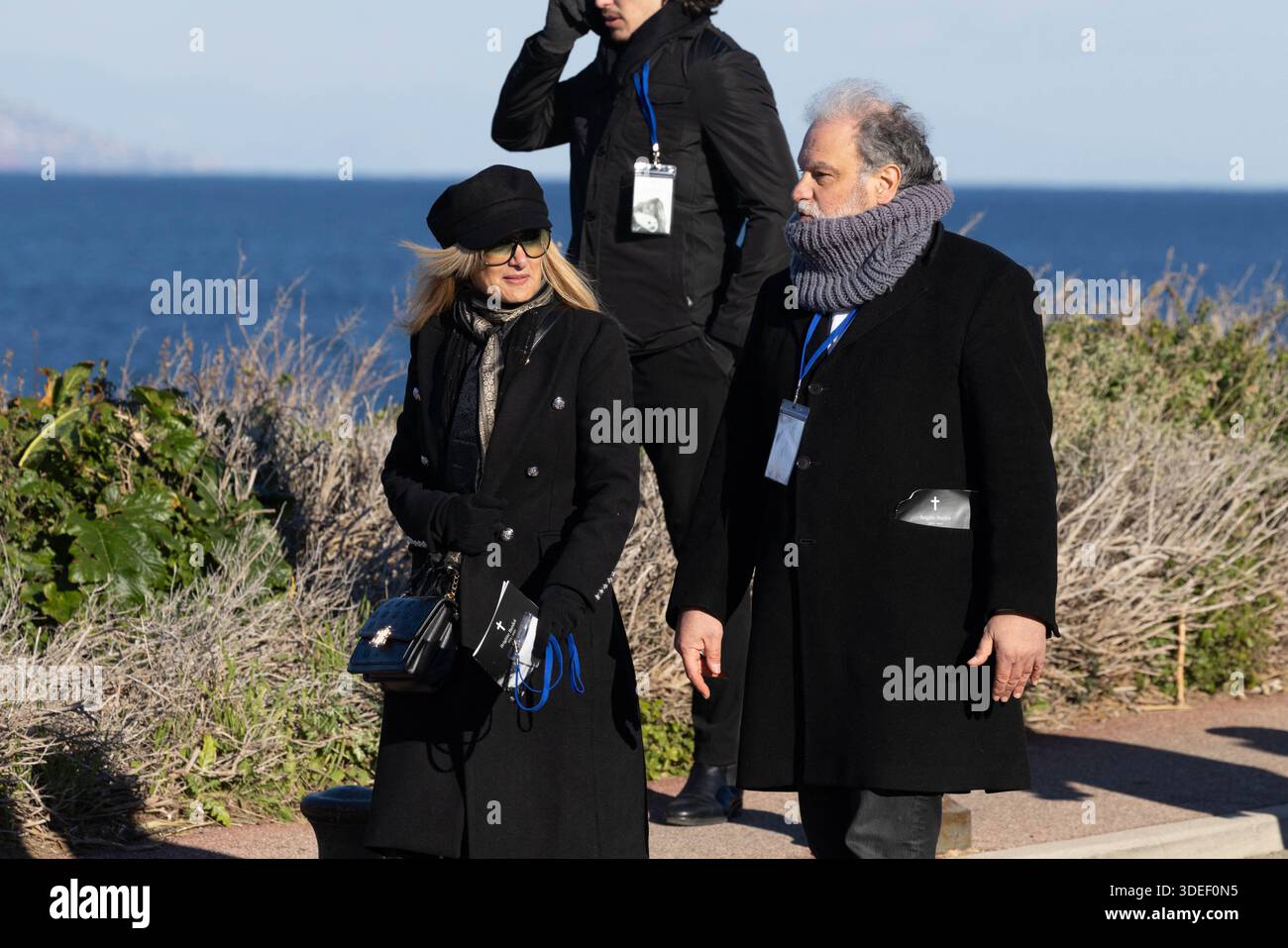 Raphaël Mezrahi during public tribute to Brigitte Bardot at the Pré des ...