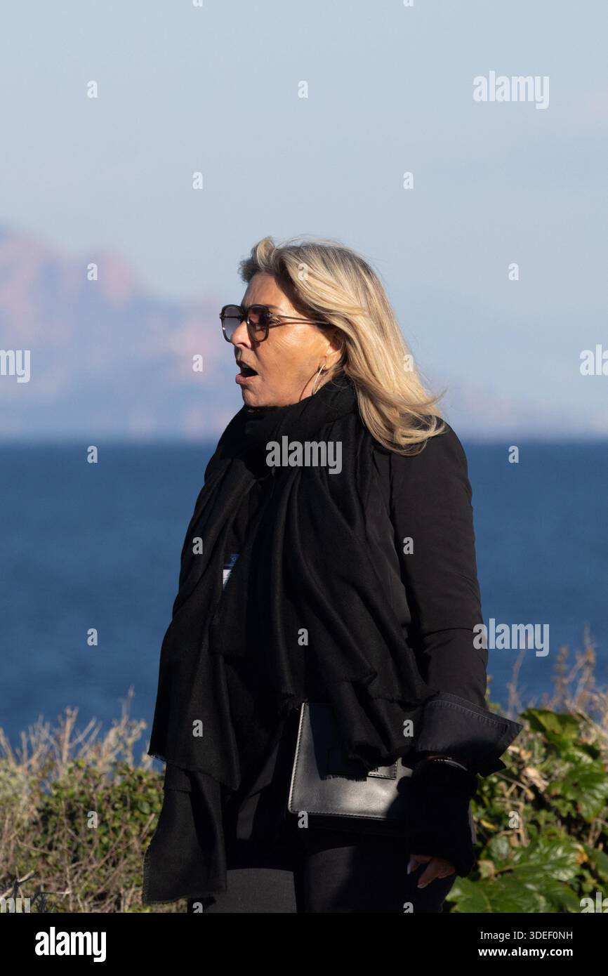 Caroline Margeridon during public tribute to Brigitte Bardot at the Pré ...