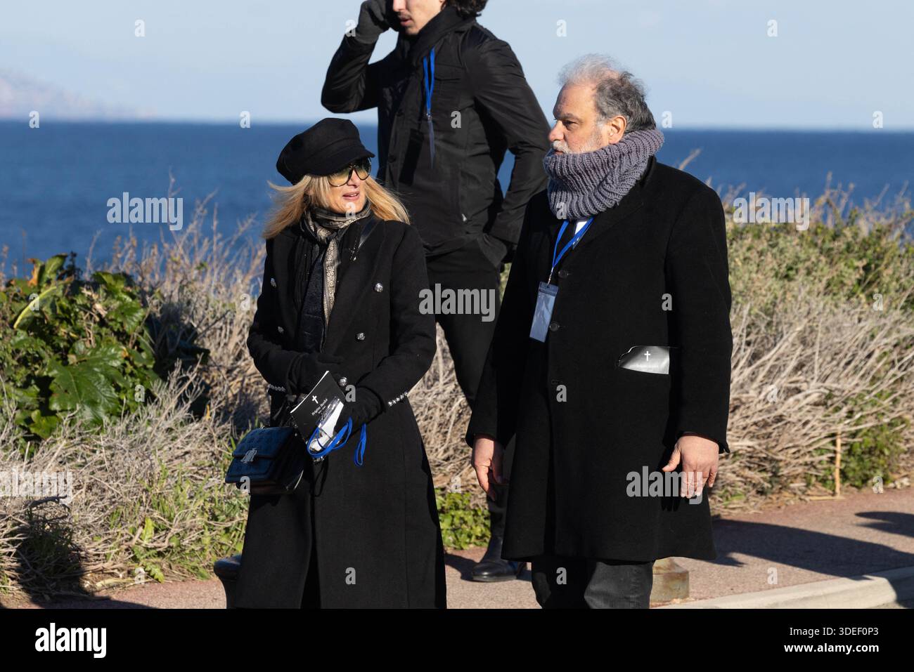Raphaël Mezrahi during public tribute to Brigitte Bardot at the Pré des ...