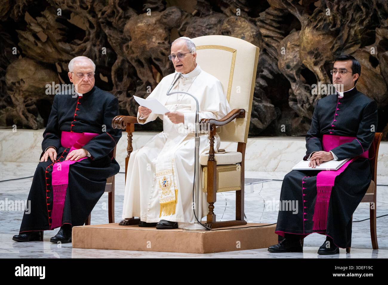 Pope Leo XIV leads his traditional Wednesday General Audience in Paul ...