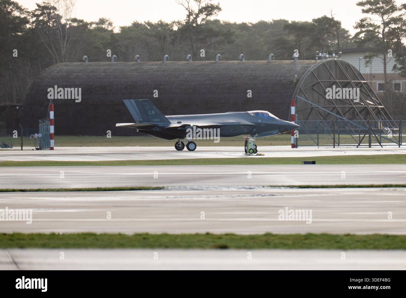 Lakenheath, UK, 7 January, 2026. USAF F35 Lightnings at RAF Lakenheath ...