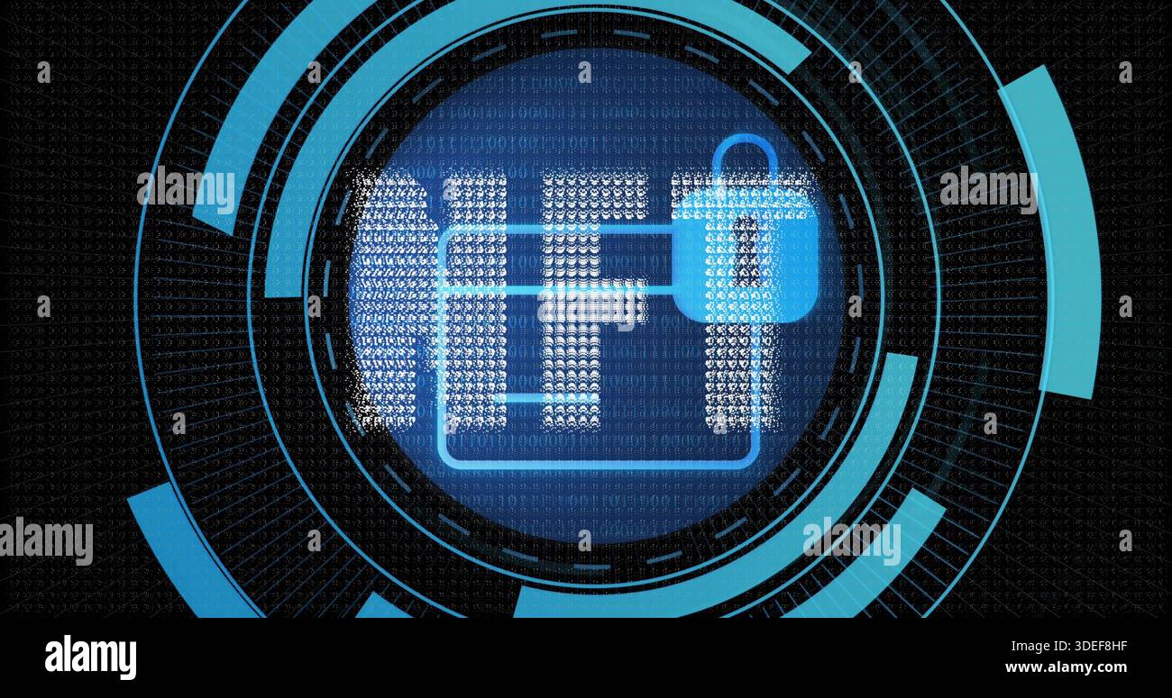 Rotating circular hud showing hi-res stock photography and images - Alamy