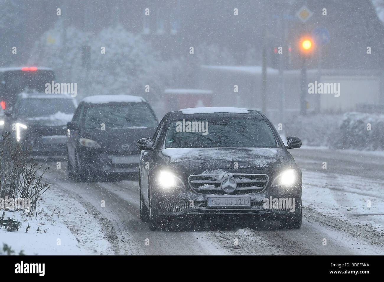 Sie Fahren Auerorts Auf Einer Strae