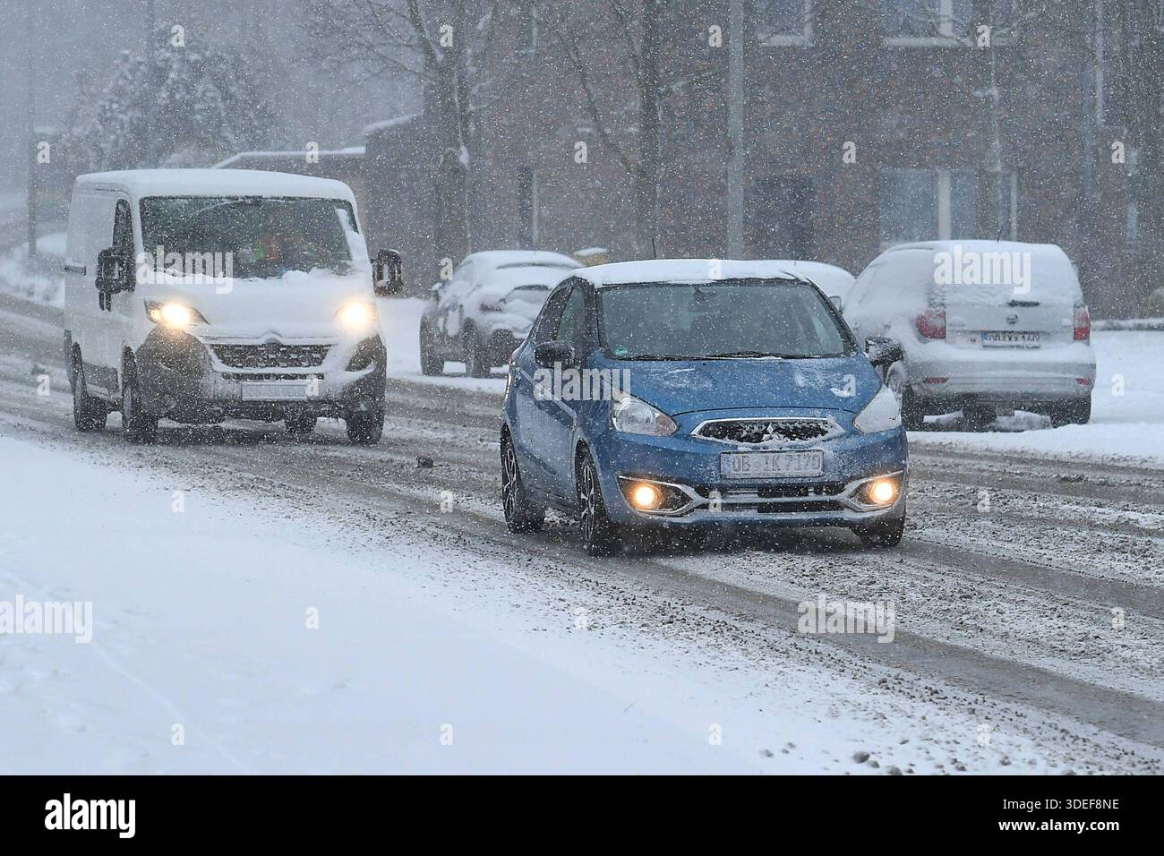 Sie Fahren Auerorts Auf Einer Strae