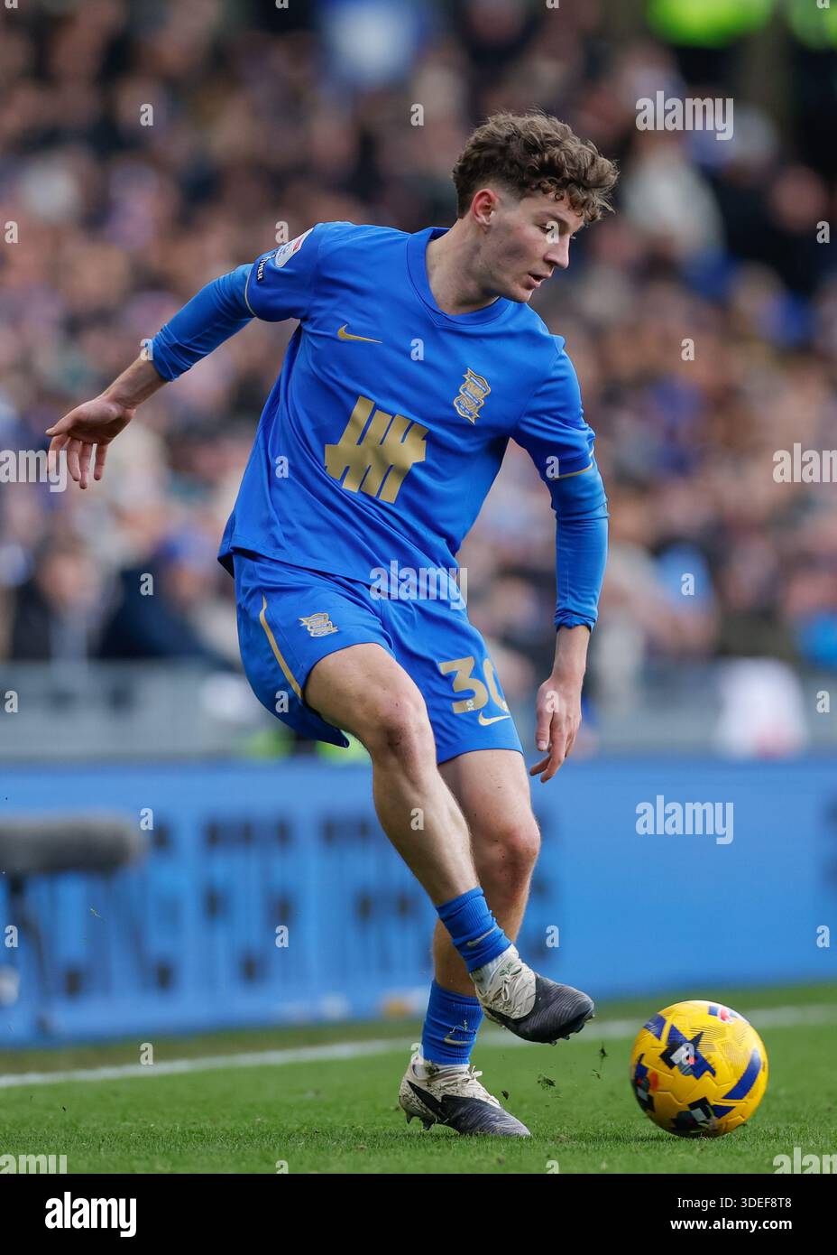 Birmingham City's Lewis Koumas passes the ball during the Sky Bet ...