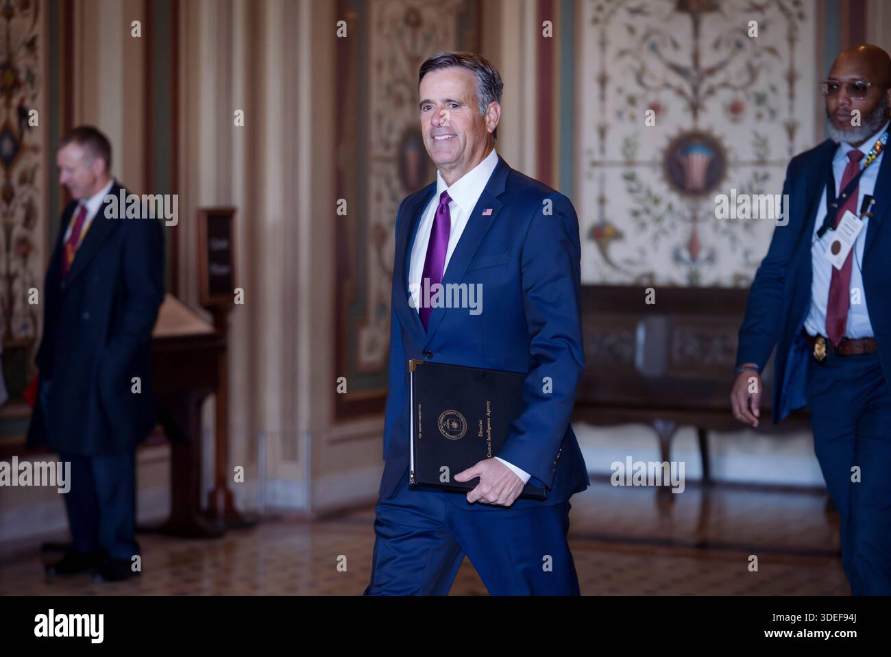 CIA Director John Ratcliffe arrives for a classified briefing with ...